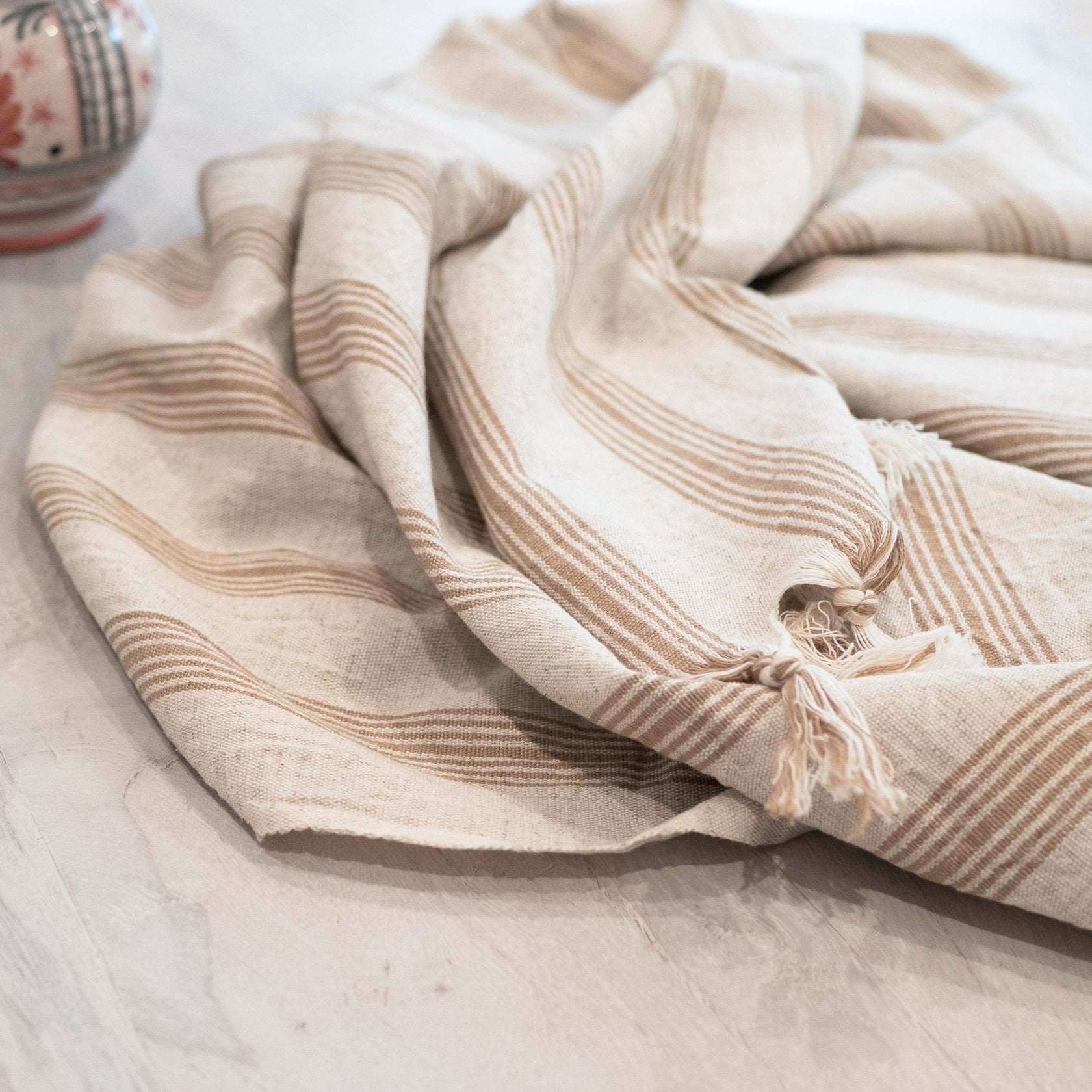 Sade Handwoven Towel – Sage & Tassel